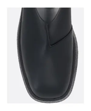 Stella McCartney Logo Lettering Pull-on Ankle Boots - Black
