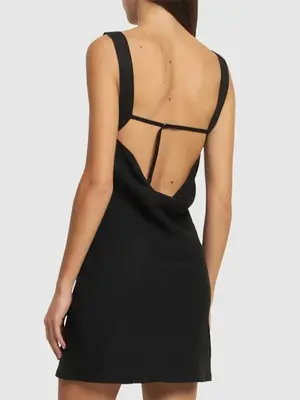 ST. AGNI Mini Dress With Pleats And Adjustable Straps
