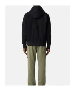 Stone Island Oversized Zip-up Hooded Jacket With Pockets