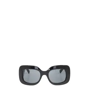 Gucci Interlocking G Geometric Frame Sunglasses - Gray