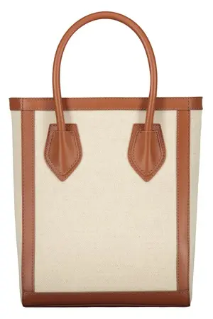 Balmain Logo Mini Tote Bag - Nude