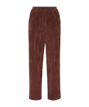 Brunello Cucinelli Elastic Waist Corduroy Pants - Red