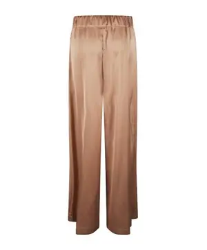 D.exterior Elastic Waist Casual Pants - Brown