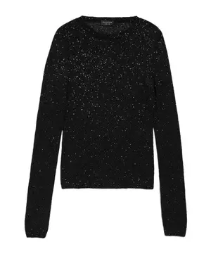 Balenciaga Sequined Long-sleeve Top