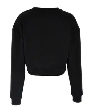 Balmain Logo Printed Sweatshirt - Black