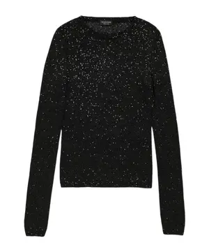 Balenciaga Sequined Round Neck Sweater