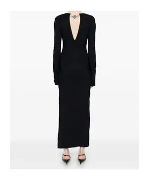 MAISON MARGIELA V-neck Long-sleeve Maxi Dress