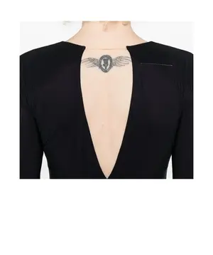 MAISON MARGIELA V-neck Long-sleeve Maxi Dress