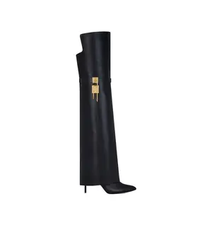 Givenchy Shark Lock Stiletto Over-the-knee Boots