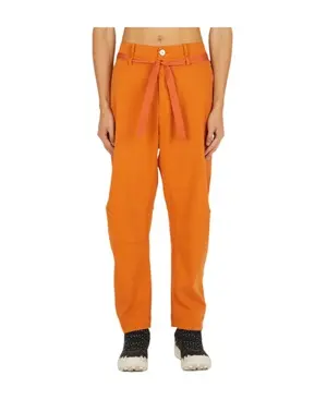 Stone Island Tie-waist Straight Leg Trousers