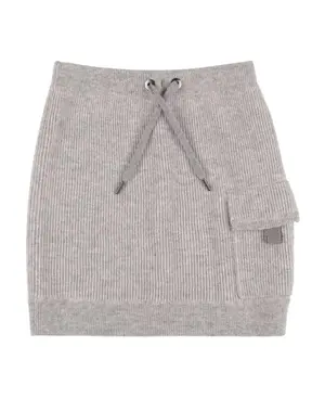 Brunello Cucinelli Ribbed Cashmere Knit Mini Skirt
