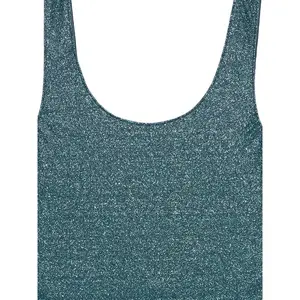 Oseree Round Neck One-piece Swimsuit - Blue