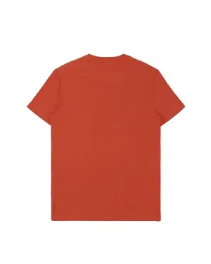 EA7 Logo T-shirt With Round Neck - Red