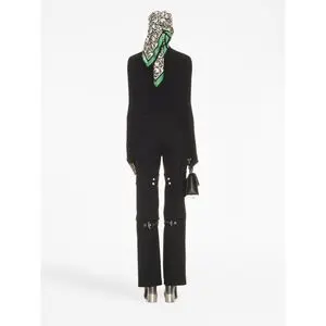 Off-White Buckle Detailed Wide Leg Pants