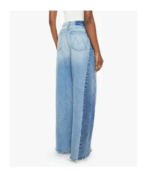 MOTHER Two-tone Wide-leg Jeans