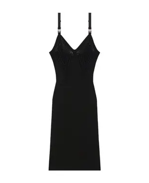 Givenchy 4g Buckle Straps Knitted Mini Dress