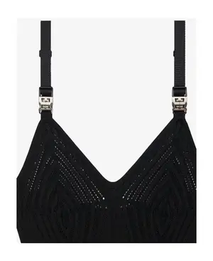 Givenchy 4g Buckle Straps Knitted Mini Dress