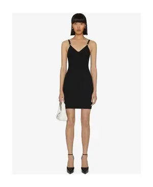 Givenchy 4g Buckle Straps Knitted Mini Dress