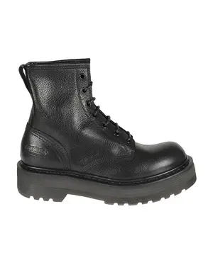Premiata Logo Combat Boots