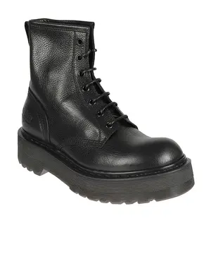 Premiata Logo Combat Boots