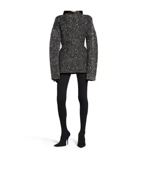 Balenciaga Paillette Engineered Hourglass Top