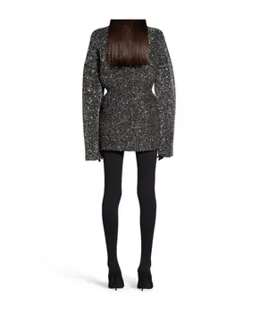 Balenciaga Paillette Engineered Hourglass Top