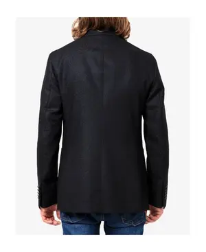 Tagliatore Logo Single-breasted Blazer - Black