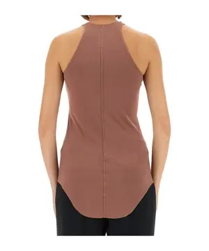 Rick Owens Round Neck Curved Hem Vest