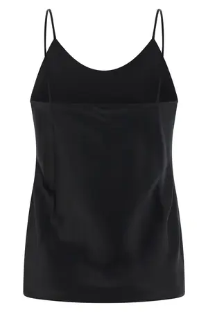 Max Mara Silk Satin Top - Black