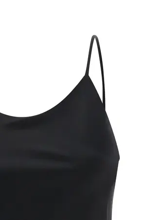 Max Mara Silk Satin Top - Black