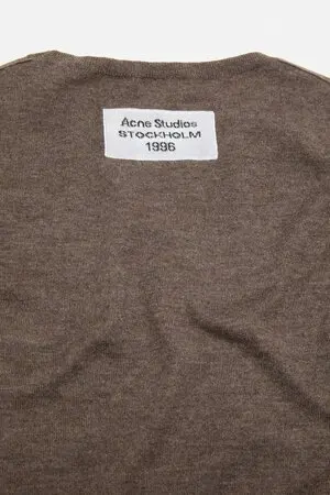 Acne Studios Logo Patch Crewneck Jumper