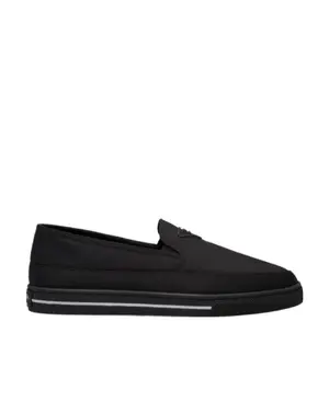 Prada Nylon Slip-on Sneakers - Black