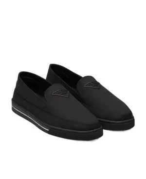 Prada Nylon Slip-on Sneakers - Black