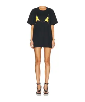 Givenchy Printed Round Neck Short Sleeve T-shirt