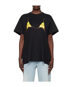 Givenchy Printed Round Neck Short Sleeve T-shirt