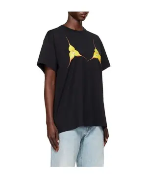 Givenchy Printed Round Neck Short Sleeve T-shirt