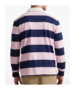 Polo Ralph Lauren Long-sleeve Striped Polo Shirt - Pink