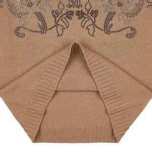 Max Mara Rhinestone Embellished Wool And Cashmere Sweater