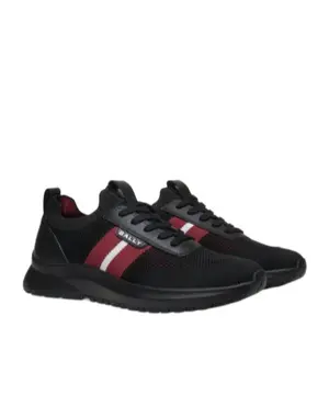 Bally Knit Outline Sneakers - Black