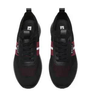 Bally Knit Outline Sneakers - Black