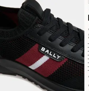 Bally Knit Outline Sneakers - Black