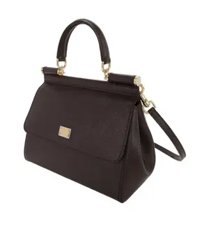 Dolce & Gabbana Medium Sicily Handbag - Wine Red