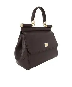 Dolce & Gabbana Medium Sicily Handbag - Wine Red