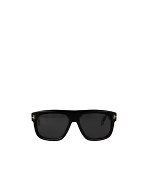 TOM FORD Geometric Frame Sunglasses - Black
