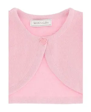Monnalisa Logo Long Sleeve Cardigan