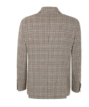 LARDINI Single-breasted Checked Tailored Blazer - Multicolor
