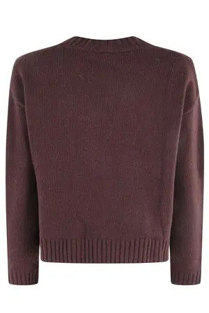 Max Mara Long-sleeved V-neck Cardigan With Pockets - Red