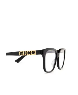Gucci Rectangular Frame Eyeglasses - Black