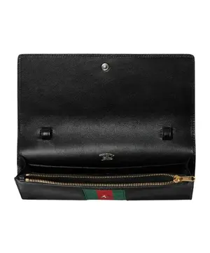 Gucci Strapped Horsebit Web Wallet