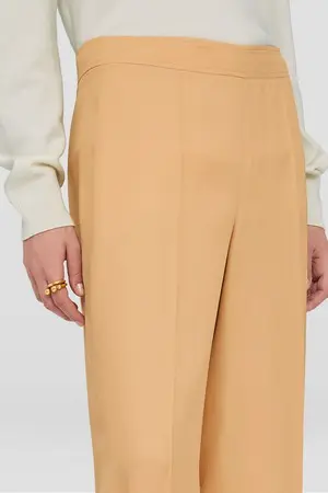 JIL SANDER High-waisted Wide-leg Trousers With Pleats